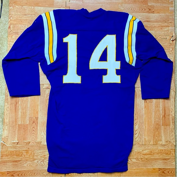 Medalist | Shirts | Vintage Medalist Sand Knit Football Jersey 4 Blue Size 4 Los Angeles 197072 ...